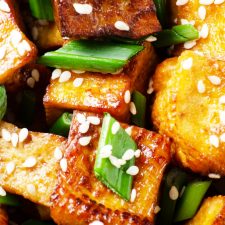 Crispy Tofu With Maple Soy Glaze